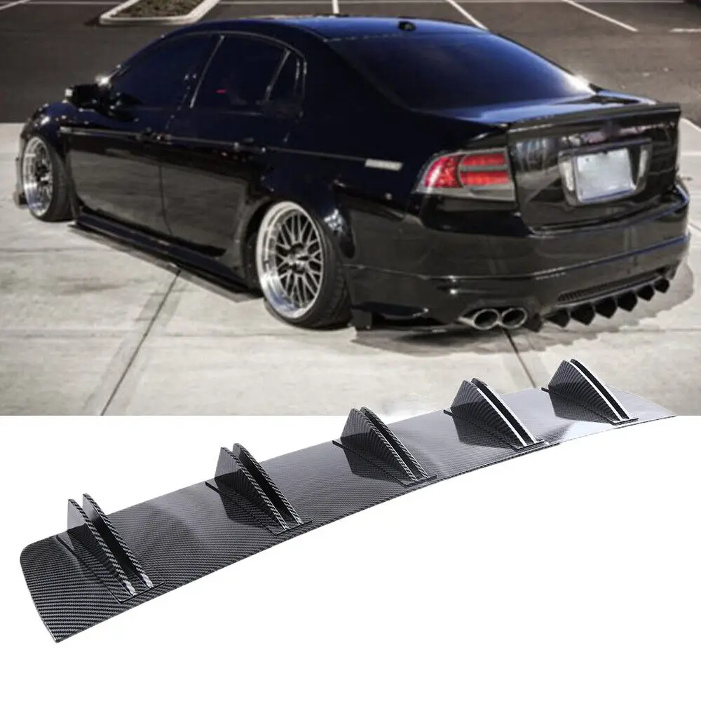 2pcs-Universal-Car-Rear-Bumper-Lip-Spoiler-Splitter-For-Acura-TL-ILX ...