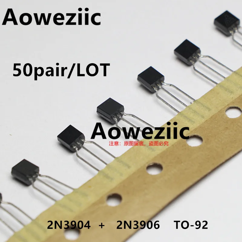 Aoweziic-100-New-Imported-Original-2N3904-2N3906-3904-3906-TO-92-NPN ...