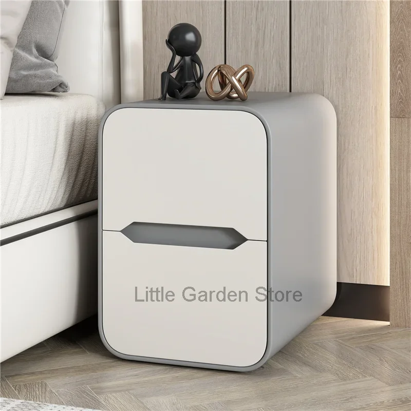 Narrow-Wooden-Bedside-Table-Luxury-Drawers-Storage-Created-Bedside ...