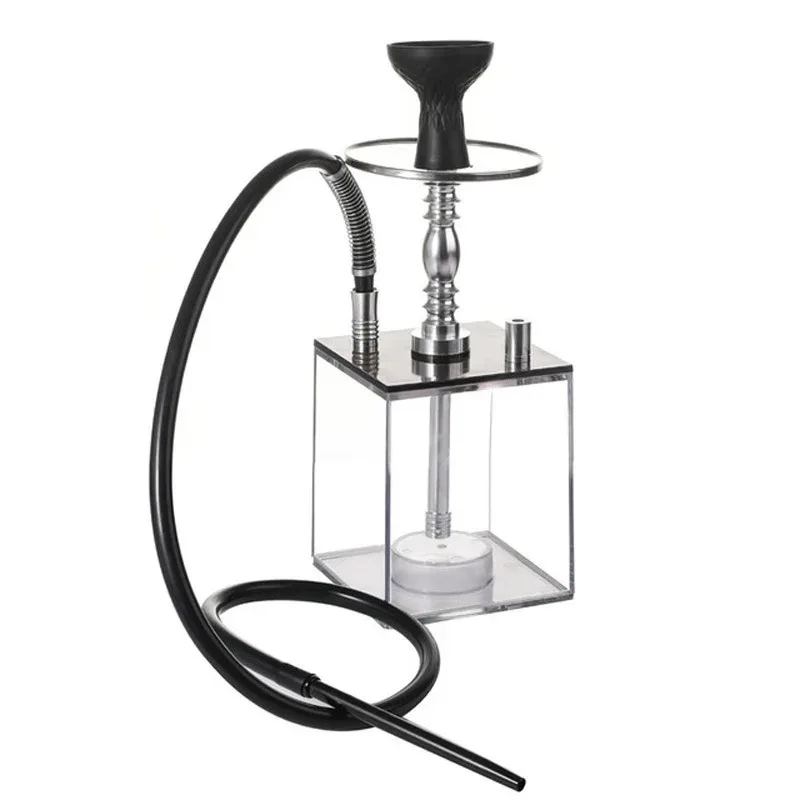 Acrylic-Hookah-Set-Shisha-Box-with-1-Hose-LED-Light-Nargile-Sheesha-Chicha-Narguile-Cachimbas ...
