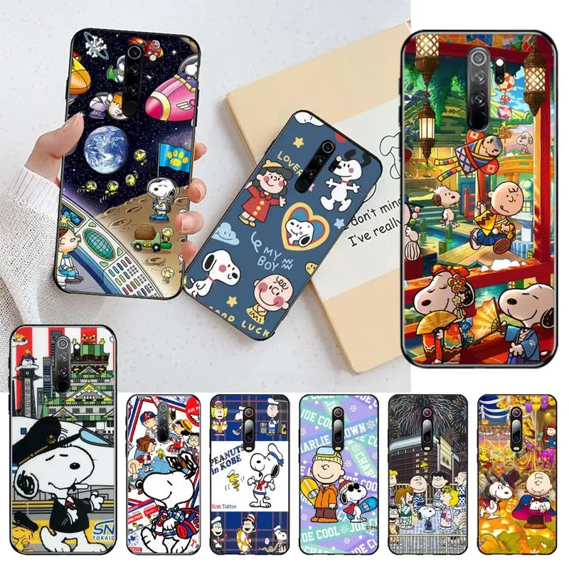 Happy-Snoopy-and-Charlie-Brown-Phone-Case-For-Redmi-9A-K20-K30-K40-Note ...