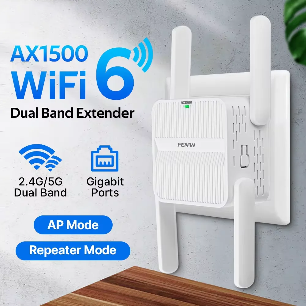 WiFi-6-AX1500-WiFi-Repeater-Dual-Band-2-4G-5GHz-Wireless-Wi-Fi-Extender ...