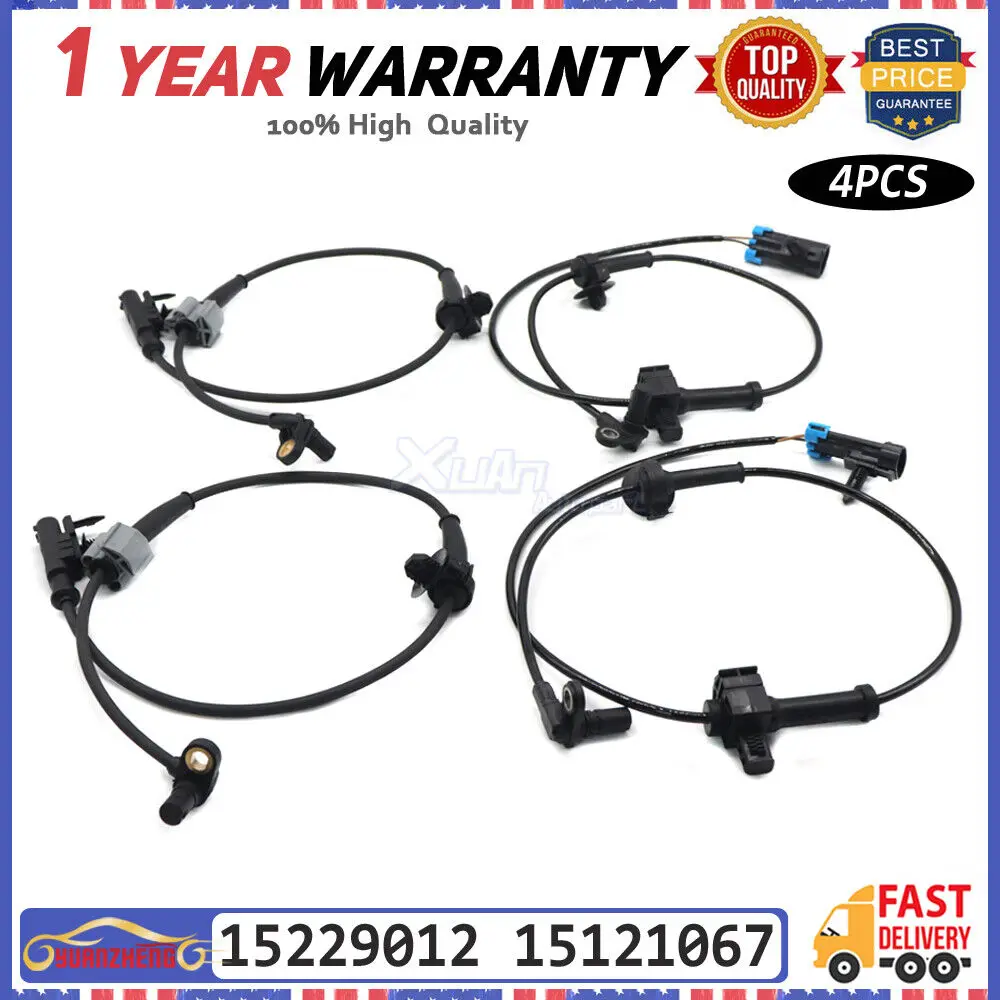 4pcs-15229012-15121067-Rear-Left-Right-ABS-Wheel-Speed-Sensor-For ...