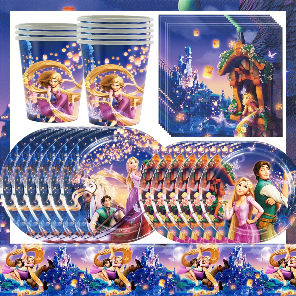 Disney-Rapunzel-Tangled-Princess-Theme-Party-Supplies-Cup-Plates ...