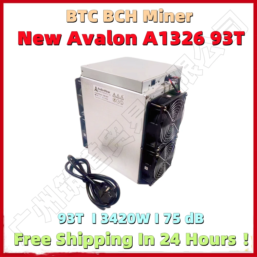 Mineur-BCH-avec-PSU-Avalon-A1246-93T-S17-S17e-S19-Whatsminer-M31S-68T ...