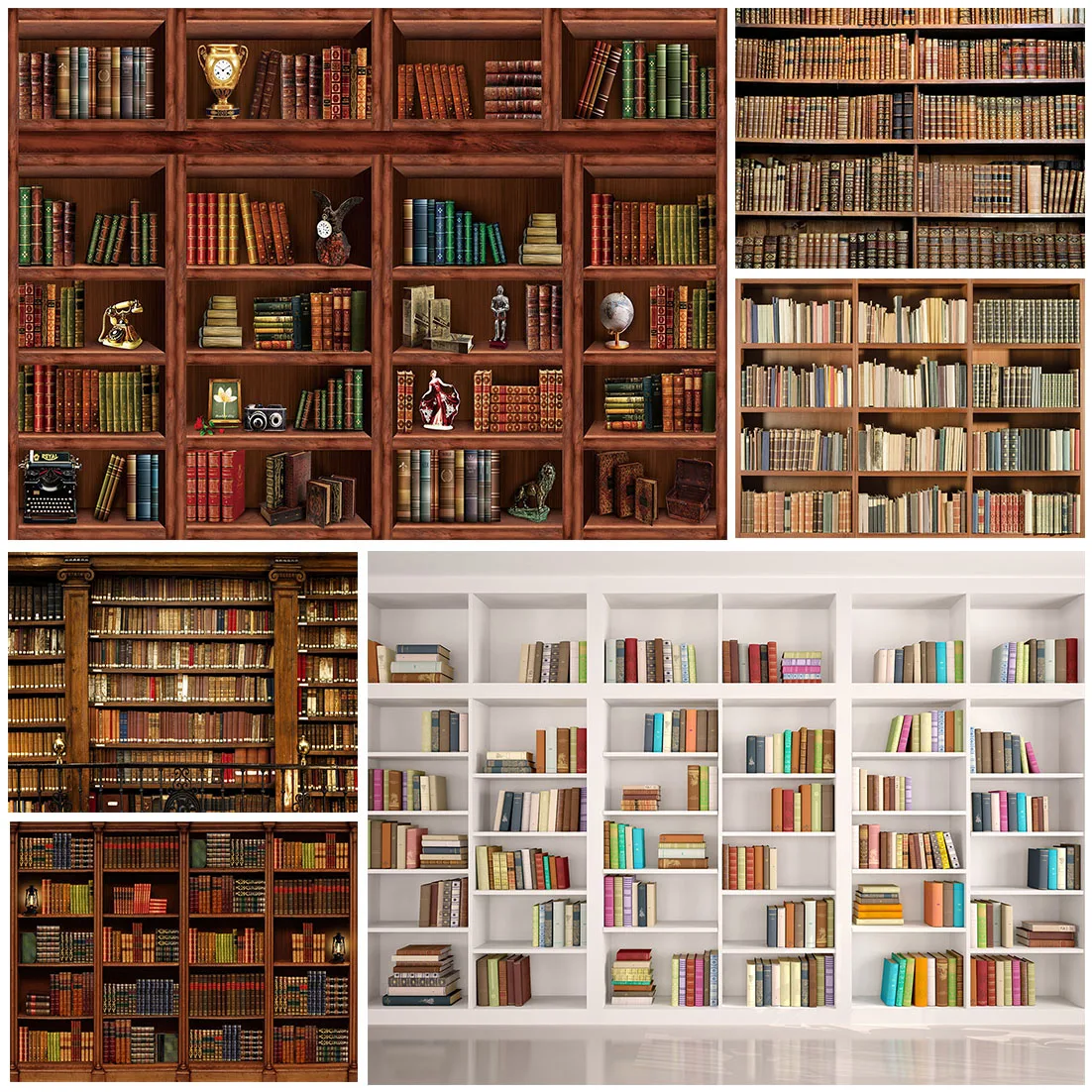 Library-Wall-Background-Magic-Book-Shelf-Decoration-Photography ...