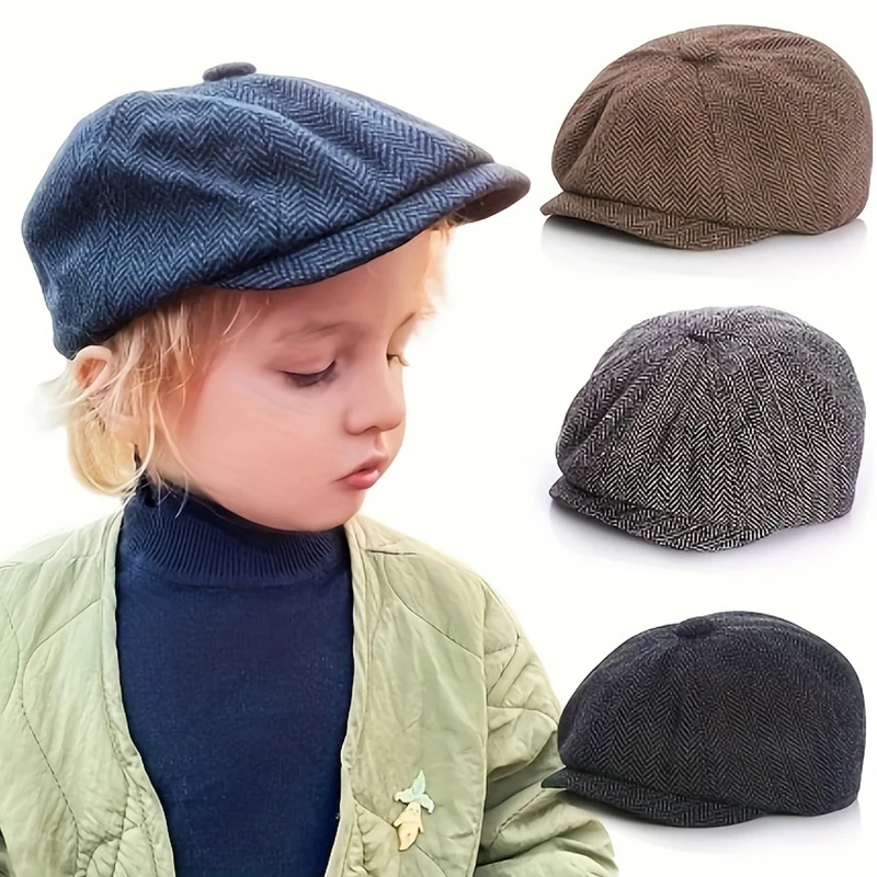 Children-Retro-Newsboy-Caps-British-Painters-Hats-Spring-Autumn-Berets ...