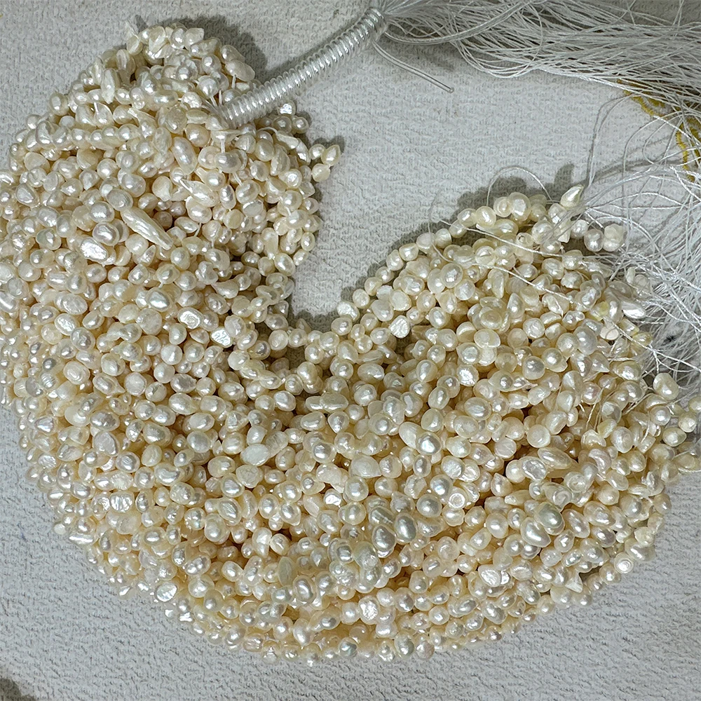 7-8mm-Light-White-Freshwater-Pearls-Natural-Oval-shaped-Pearl-in-Strand ...