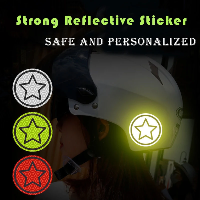 Car-Bumper-Reflective-Safety-Strip-Adesivos-Circular-Star-Reflective ...