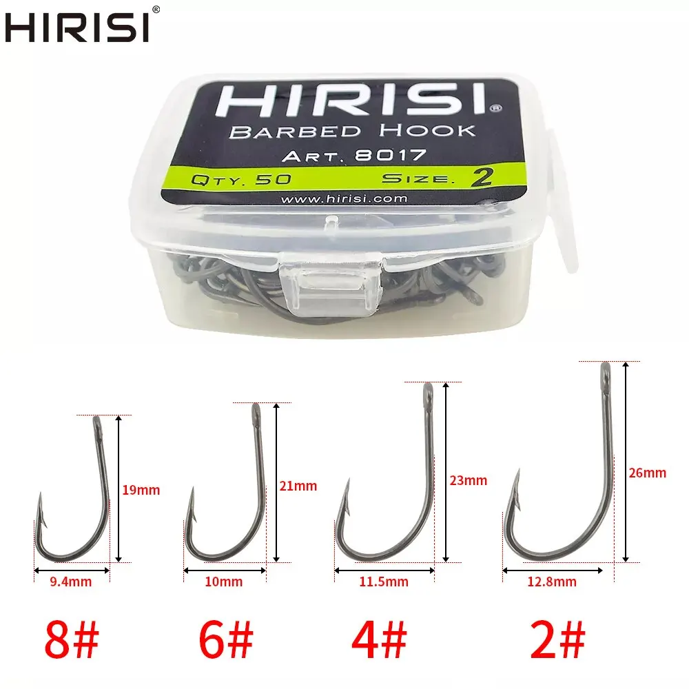 Hirisi-50pcs-Carp-Fishing-Coating-High-Carbon-Stainless-Steel-Barbed-Hooks-8017-Fishing-Hooks ...
