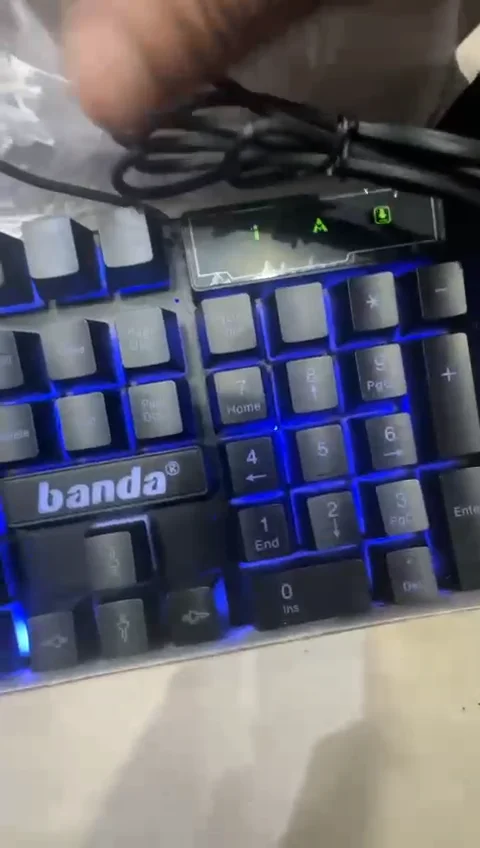 keyboard. Banda V3 semi mechanical RGB backlit gaming keyboard. | Daraz.pk