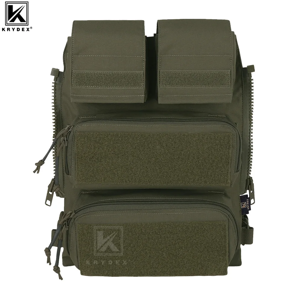 KRYDEX-Tactical-Modular-Back-Panel-Backpack-Zip-On-Molle-Pouch-Bag-W ...