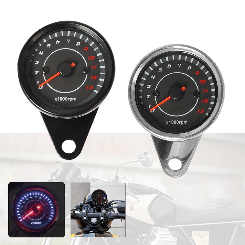 1000rpm-Universal-Motorcycle-Tachometer-LED-Screen-DC-12V-Meter-Gauge ...