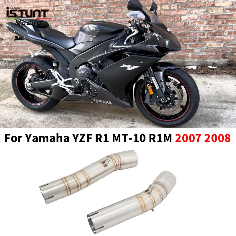 Motorcycle-Full-System-Exhaust-Escape-Moto-Modified-Muffler-50-8mm-Mid ...