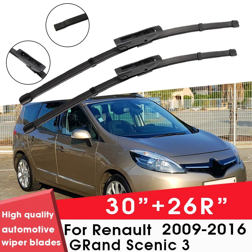 Car Wiper Blades For Renault GRand Scenic 3 2009-2016 30"+26R ...