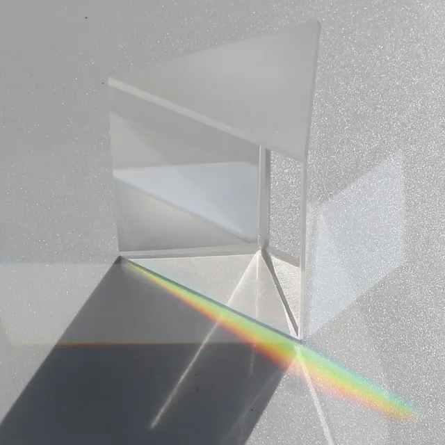 Rainbow Prism Apooke Triple Prisms Optical Glass Triangular Prism ...