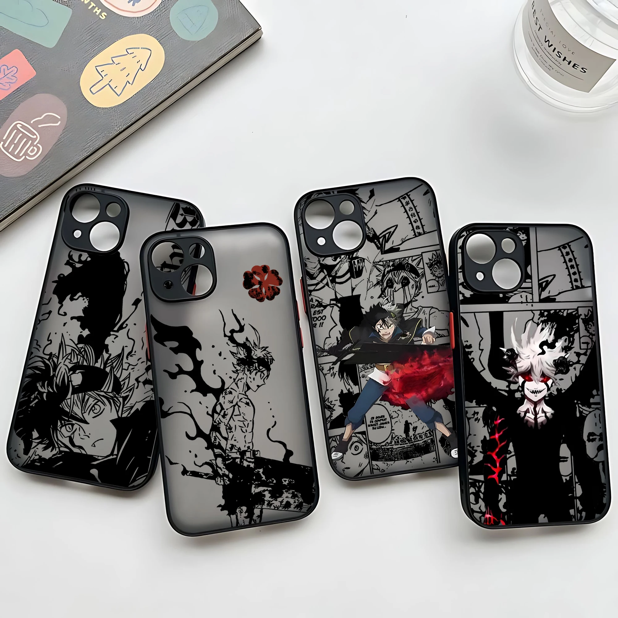 Anime-Black-Clover-Black-Phone-Case-For-Samsung-S24-S23-S22-S21-S20-S10 ...