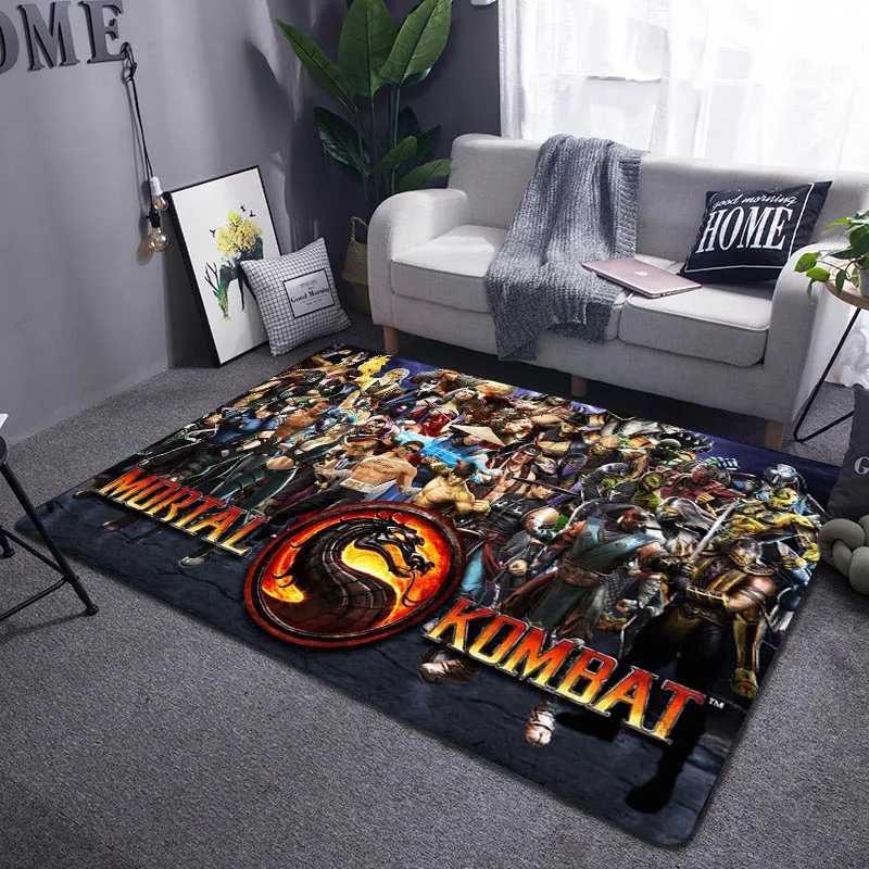 Desenhos-animados-Mortal-Kombat-Tapete-para-Sala-Decora-o-de-Casa ...