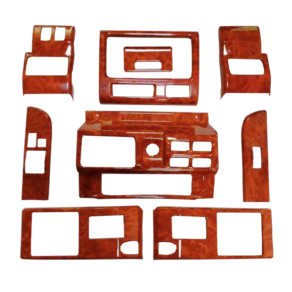 9PCS-Interior-Dashboard-Wooden-Penals-For-Toyota-Land-Cruiser-70-71-75 ...