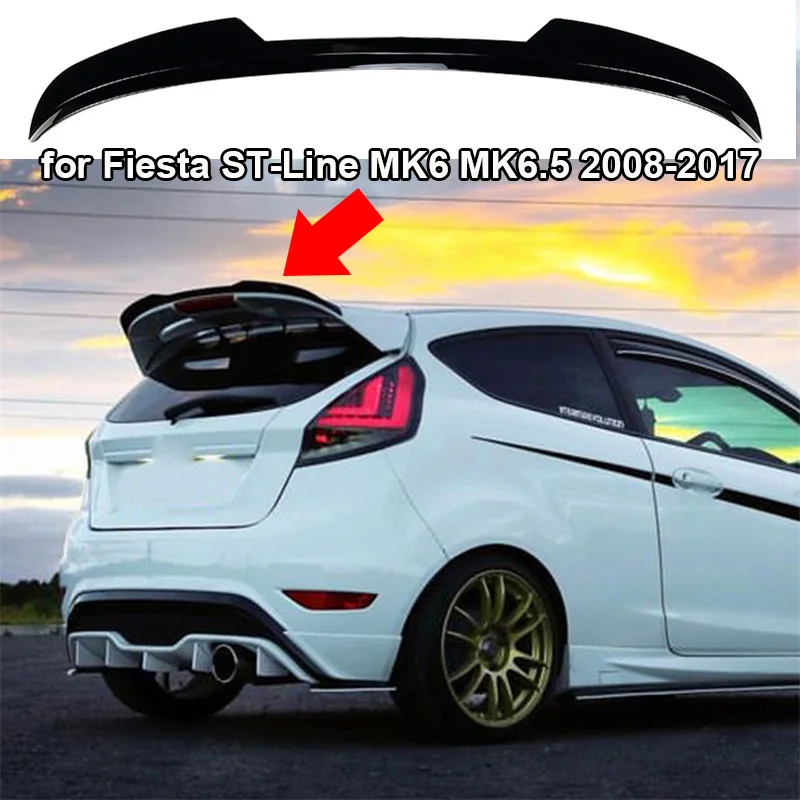 top-Rear-Wing-Roof-Trunk-Spoiler-For-Ford-Fiesta-ST-Line-MK6-MK6-5-2008 ...