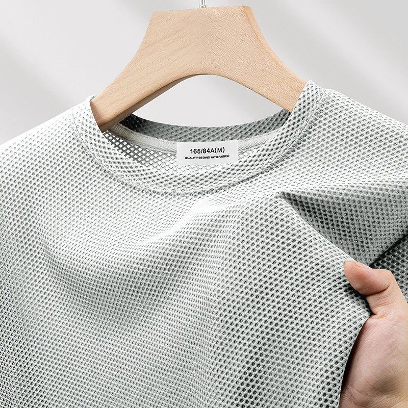 Breathable Mesh Short Sleeve Men Quick Drying Jogging T Shirts Running ...