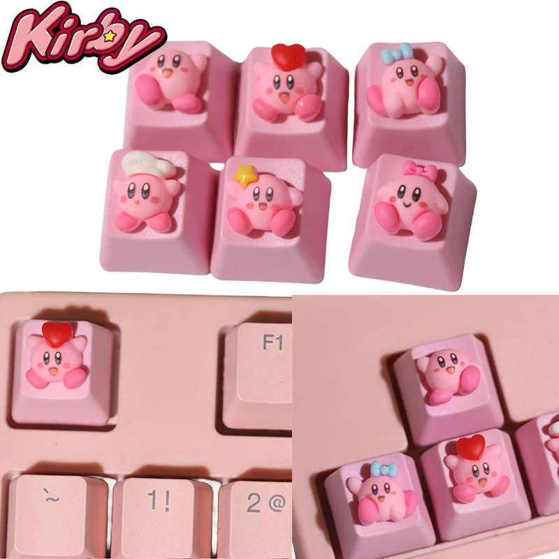 Kirby-Keycaps-Keyboard-for-Mechanical-Cute-Key-Cap-Suit-Button ...