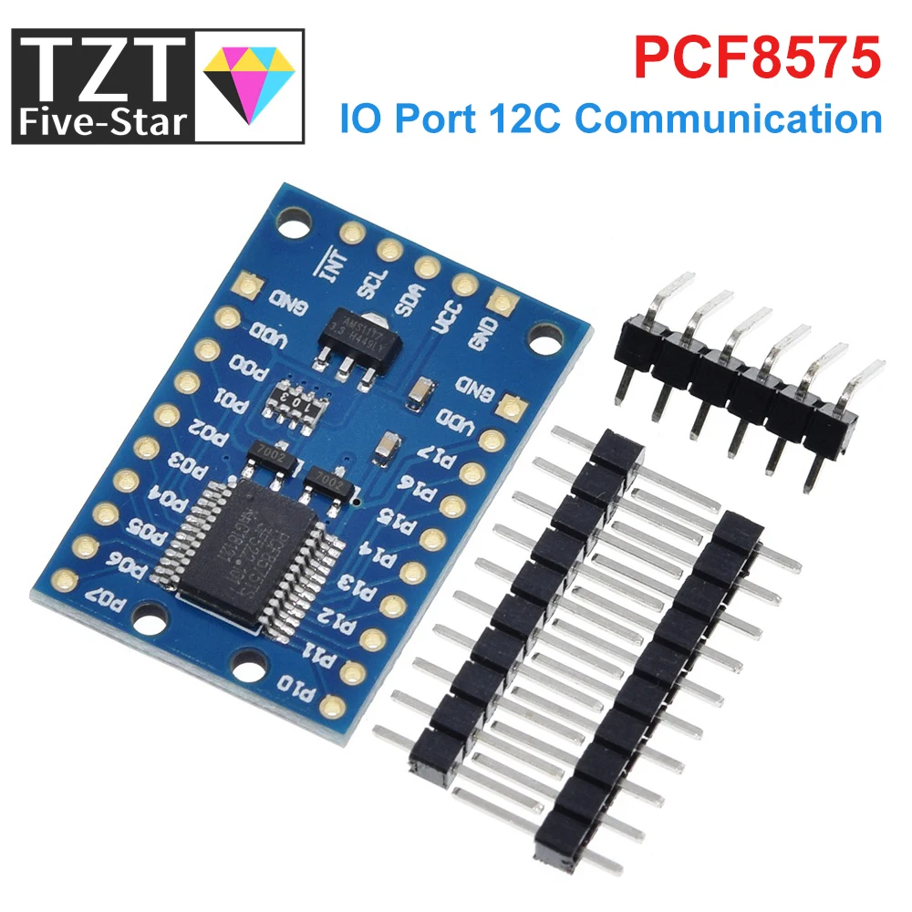 TZT-PCF8575-Module-Expansion-IO-port-Expander-board-DC-2-5-5-5V-I2C ...