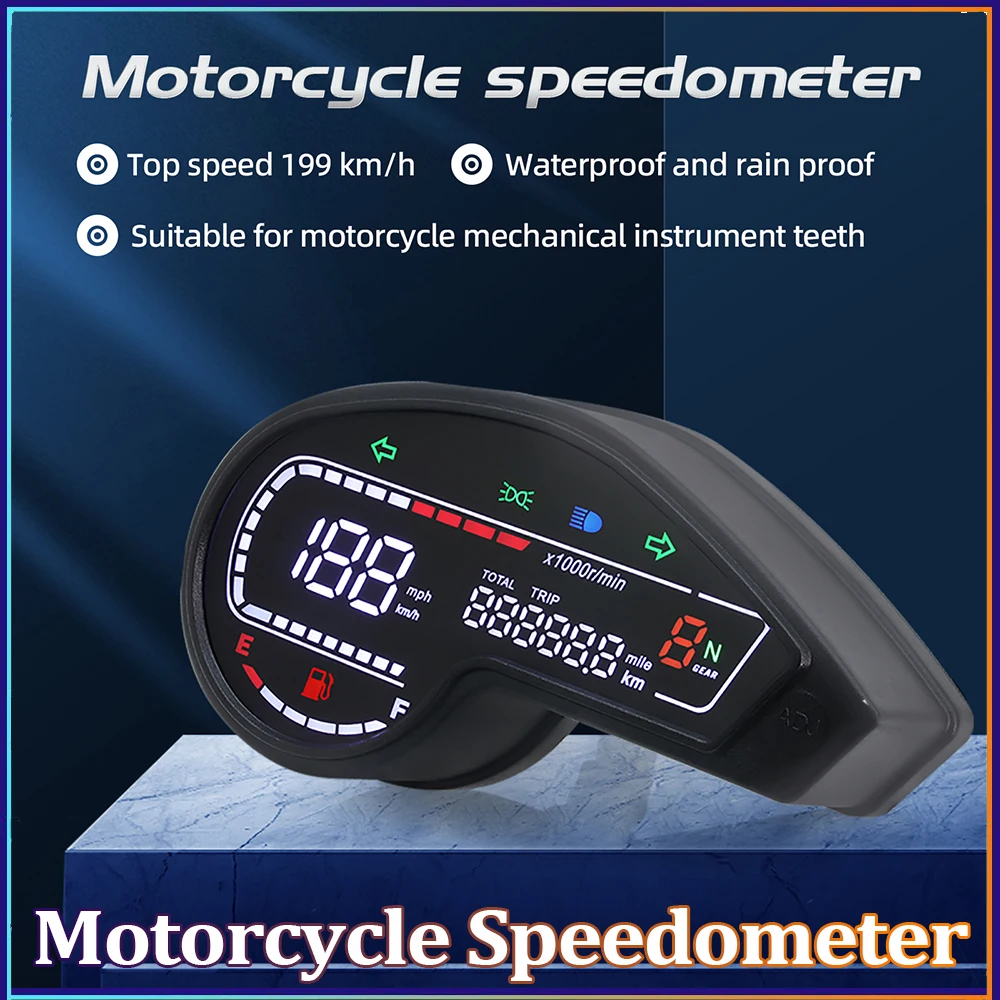 12V-Motorcycle-Universal-Speedometer-Multifunctional-LED-Digital ...