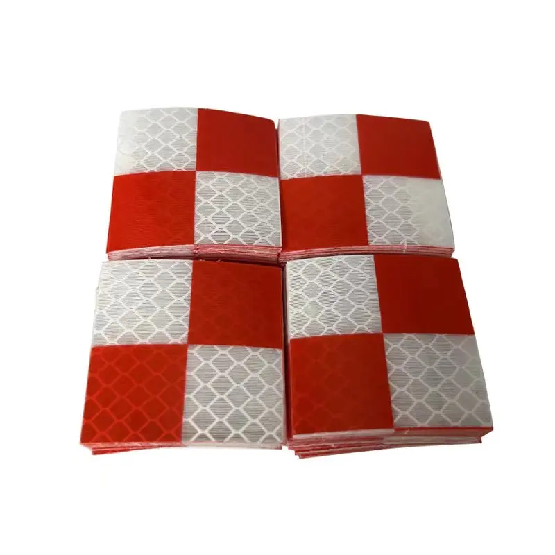 3M-100pcs-Size-40x40mm-60x60mm-2-10cm-Red-and-White-Grid-Reflector ...
