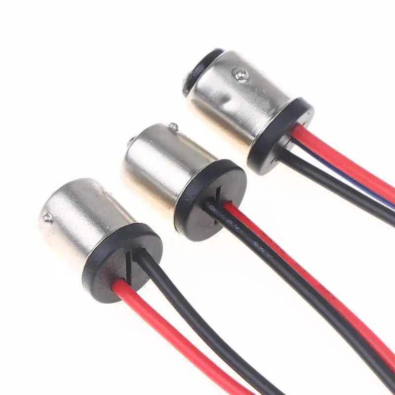 2Pcs 12cm Auto Lamp Socket For 1156 1157 Car Led Turn Signal Light Male ...
