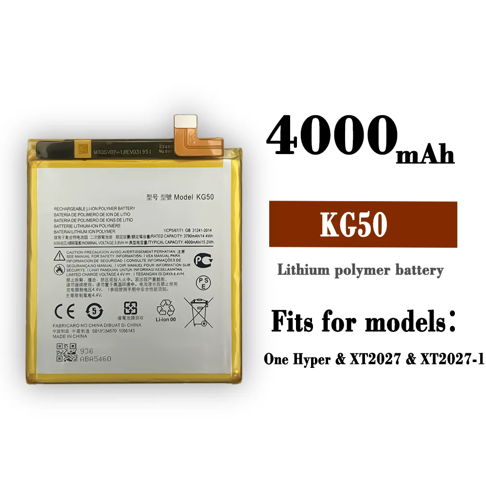 Batería KG50 para Motorola Moto One Hyper XT2027, 4000mAh, XT2027 1 ...