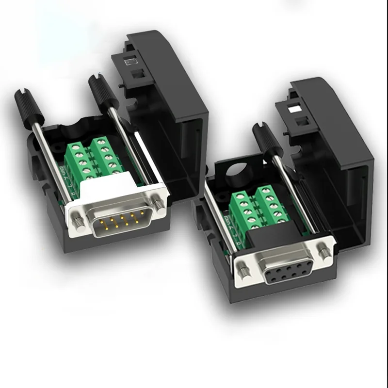 Serial-port-head-DB9-plug-9-pin-conversion-terminal-RS232-485COM-no ...