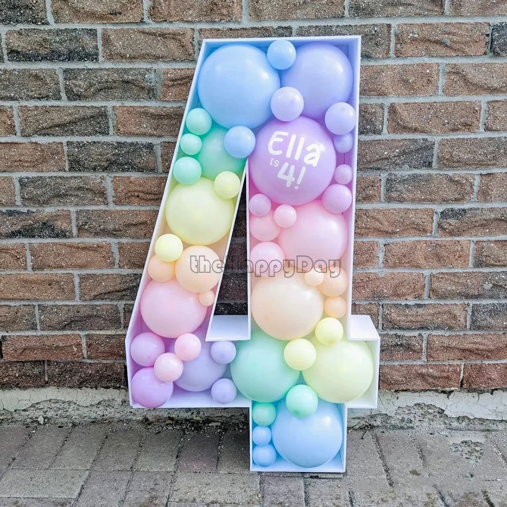 73CM-KT-Number-Frame-Stand-Balloon-Filling-Box-Large-Marquee-Numbers ...