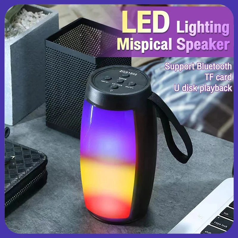 LED-Colorfull-Lights-Wireless-Bluetooth-Speakers-Powerful-Portable ...