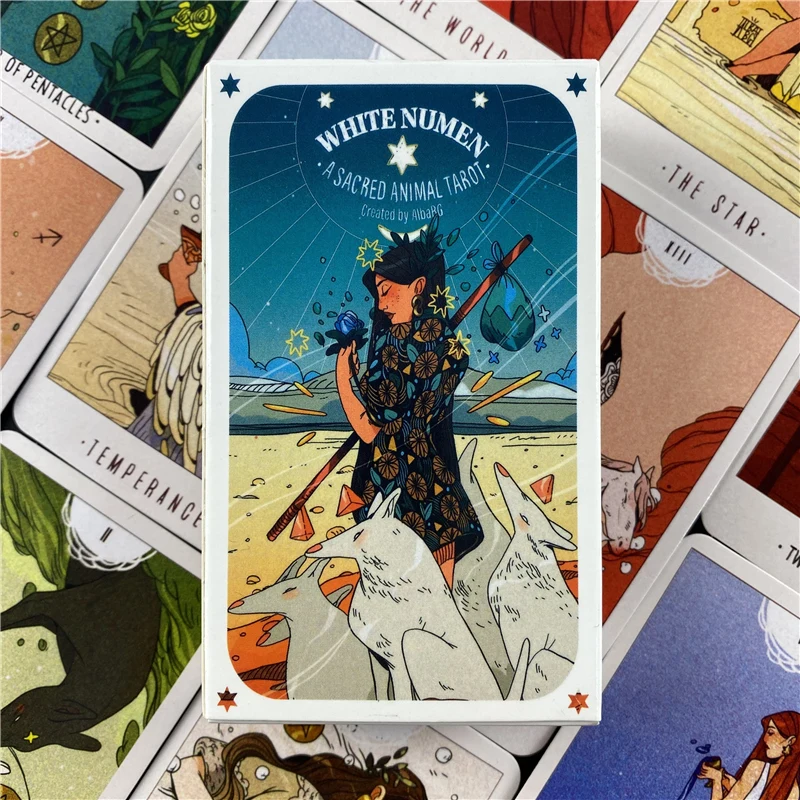 White-Numen-A-Sacred-Animal-Tarot-Cards-Deck-English-Board-Games-Family ...