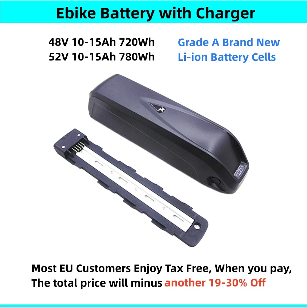 48V Utility Elektrische Fiets Batterij Vervangen Upgrade 48V 14Ah 52V ...