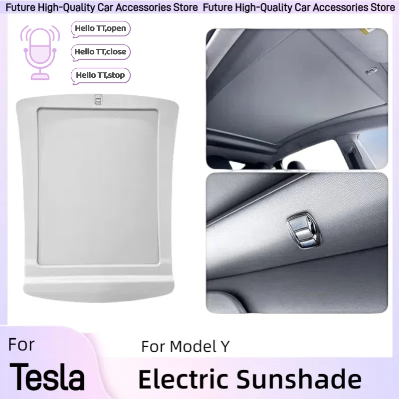 Electric-Sunshade-For-Tesla-Model-Y-2024-Electric-Sunroof-Skylight ...