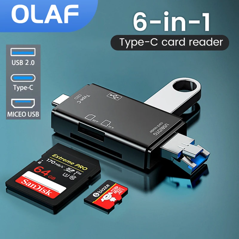 OLAF-lector-de-tarjetas-SD-OTG-unidad-Flash-inteligente-lector-de ...