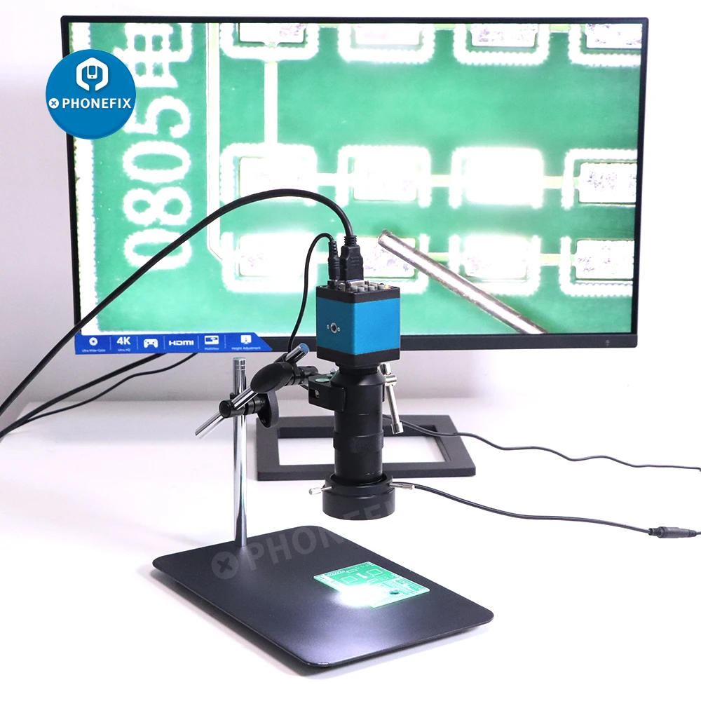 HDMI VGA Microscope Camera Set HD 13MP 60F/S Industrial Microscopio ...