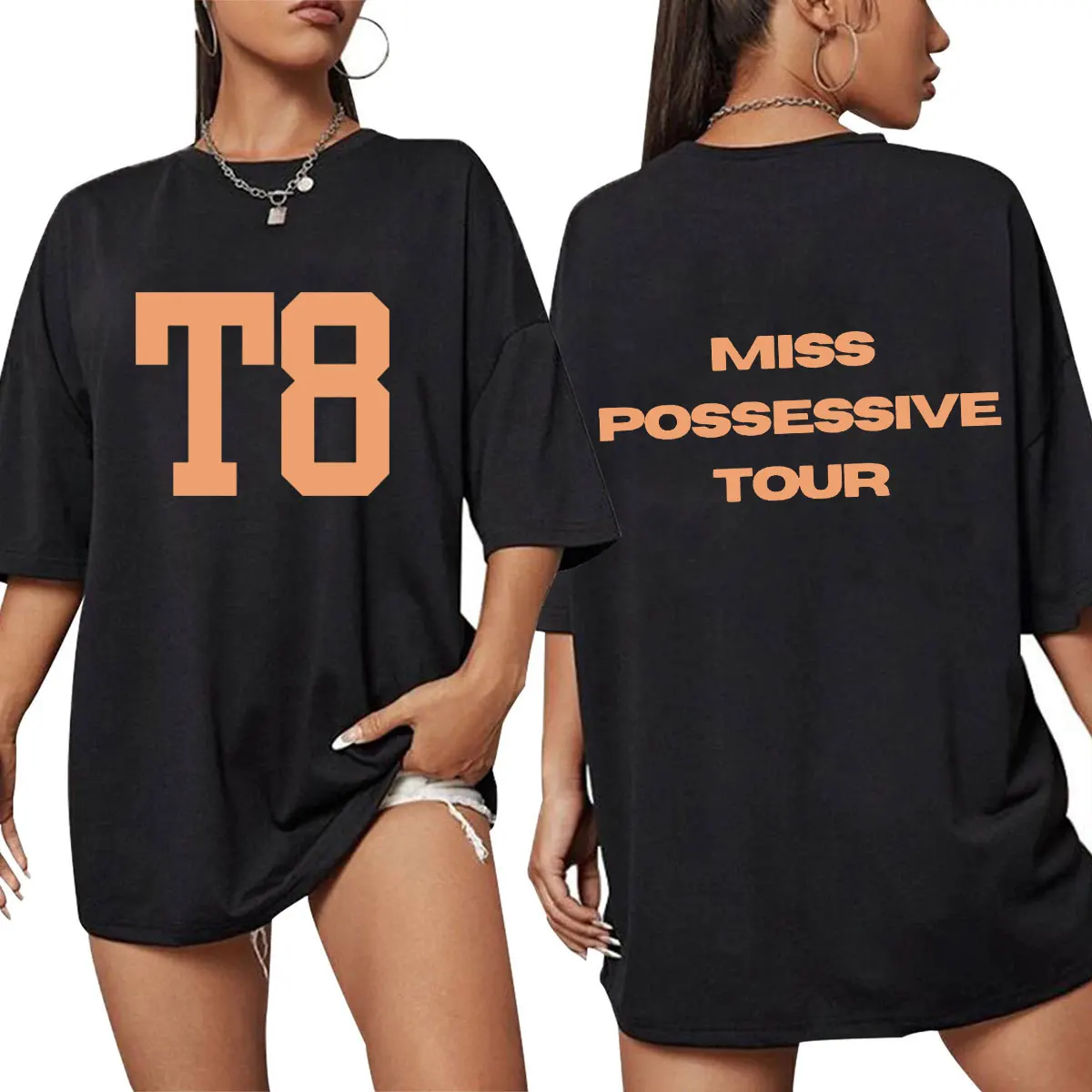 Tate Mcrae T8 Miss Possessive Tour T Shirts Men Women Fashion Harajuku ...