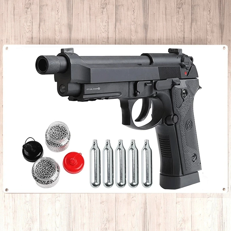 New-low-price-Air-Pistol-Full-Metal-CO2-Blowback-M9-Style-Series ...