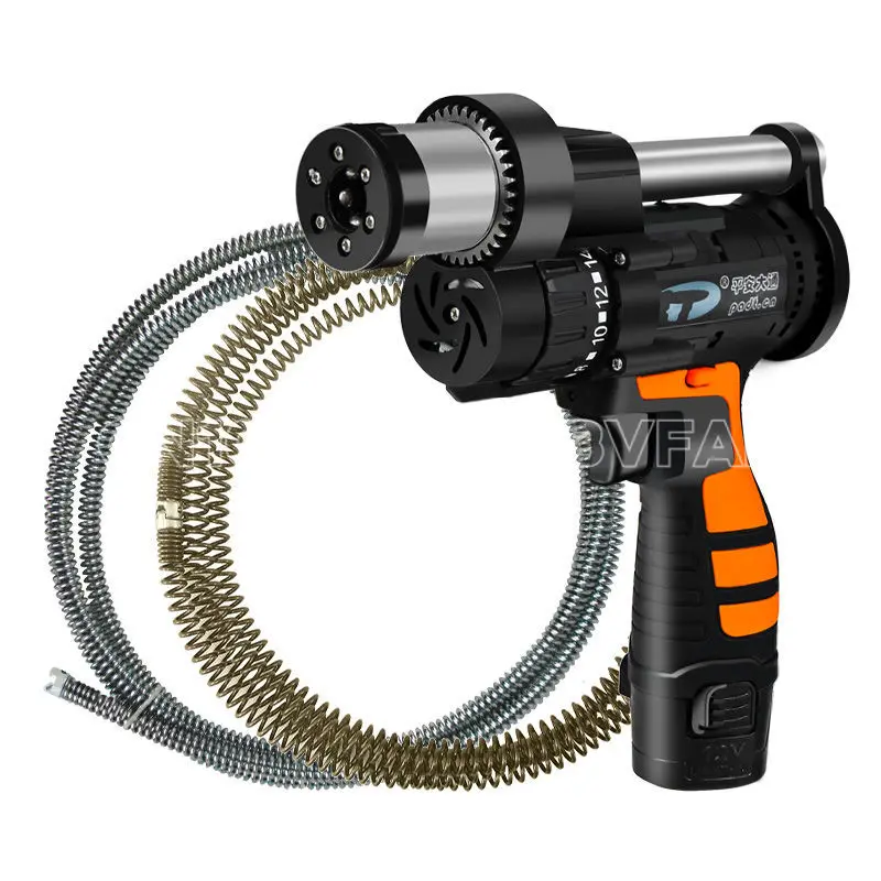 12V-Professional-Pipe-Dredge-Machine-Electric-Drill-Sewer-Dredger ...