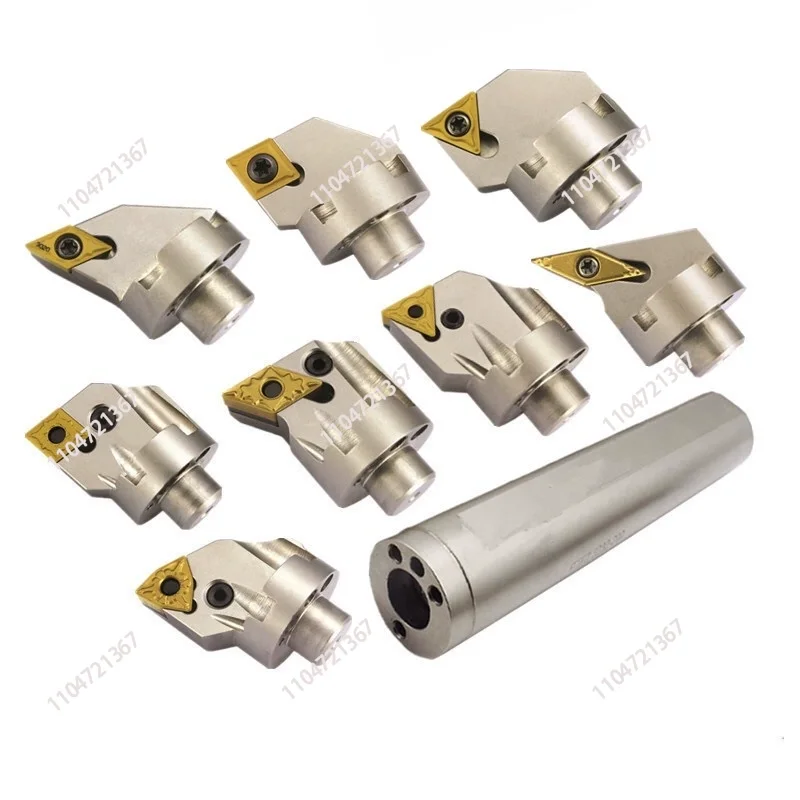 CNC Lathe Cutting Bar Turning Tool Holder Head Changeable Anti ...