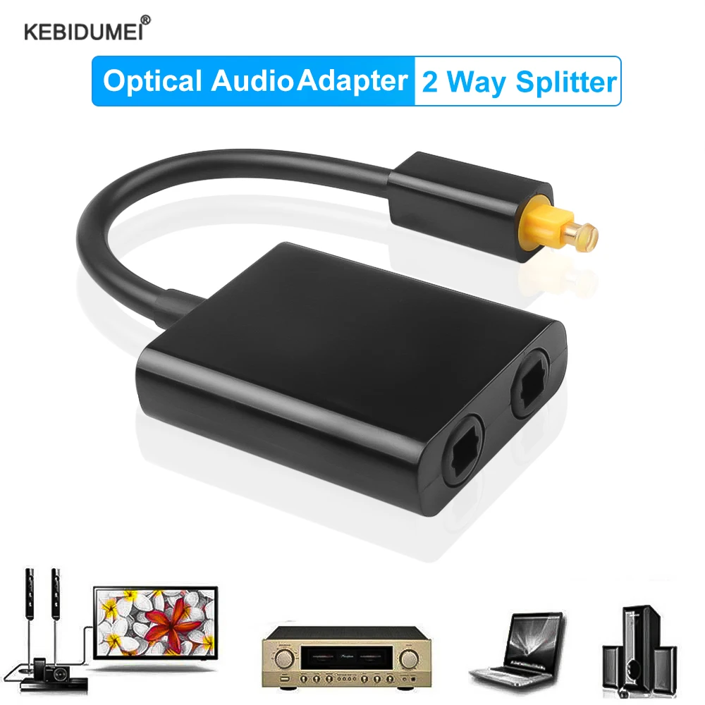 Optical-Fiber-Splitter-Optical-Audio-Cable-Optical-Splitter-Adapter ...