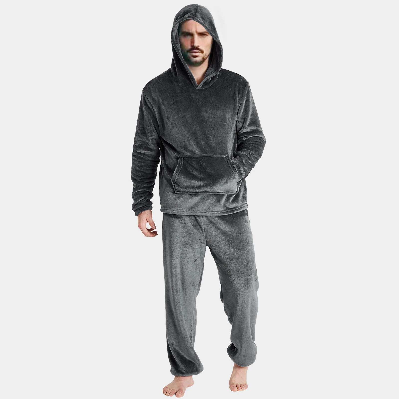 Fleece Pajama Set Men | Soft Pajamas Men Fleece | Warm Men Pajama Sets ...