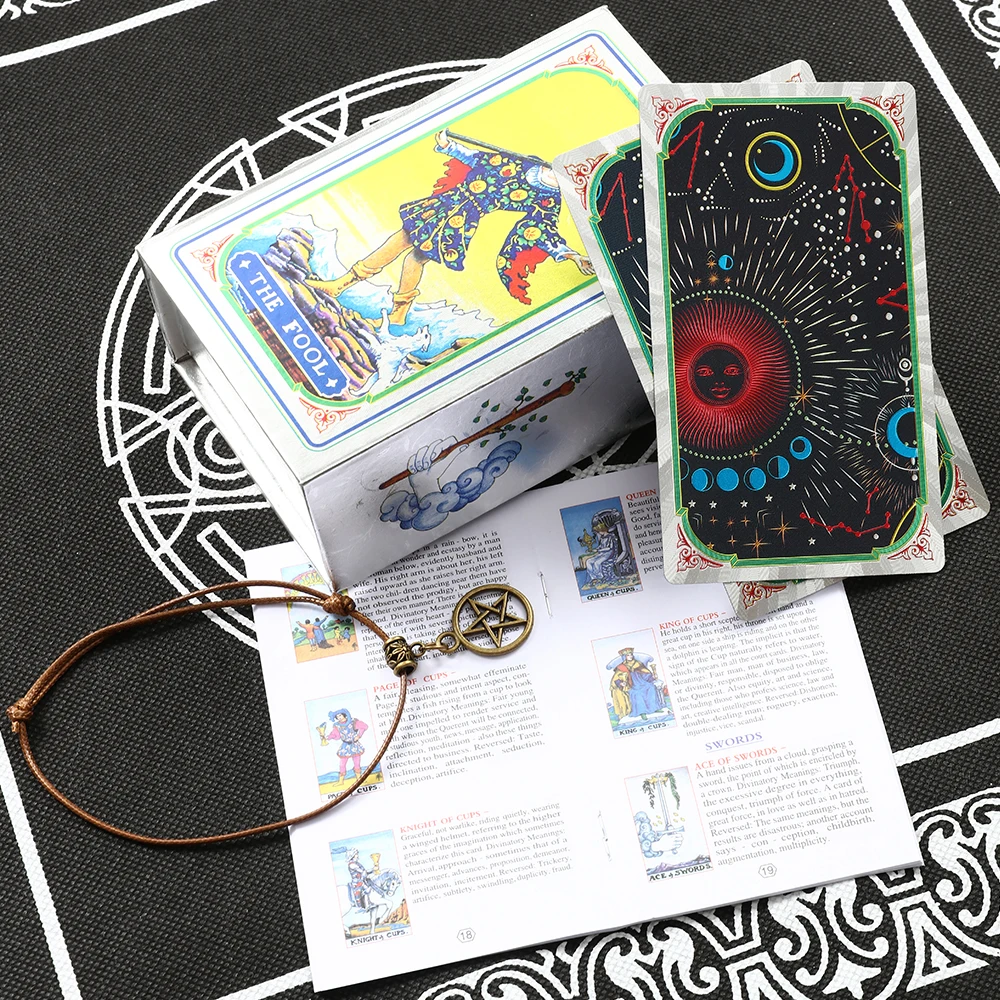 Card Game Gold Foil Tarot Card PVC Waterproof Board Game Poker ...