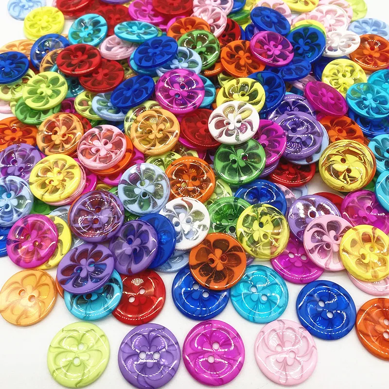 New14mm Buttons Children's Clothing Candy Color Buttons Cartoon Color ...