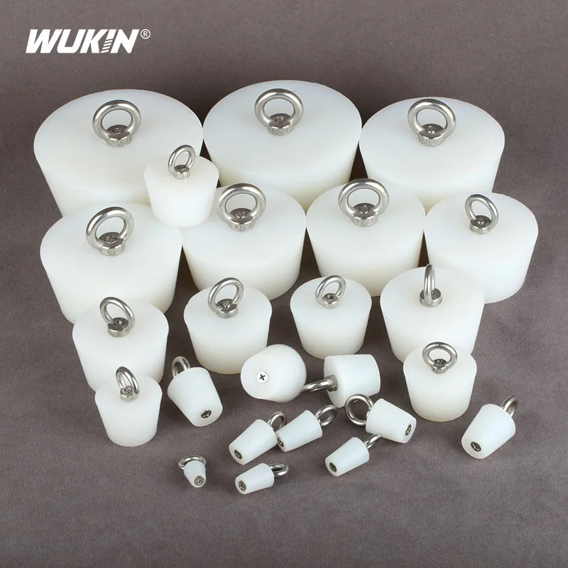 1Pc-Conical-Silicone-Sealing-Plug-With-Lifting-Ring-Floor-Drain-Fish ...