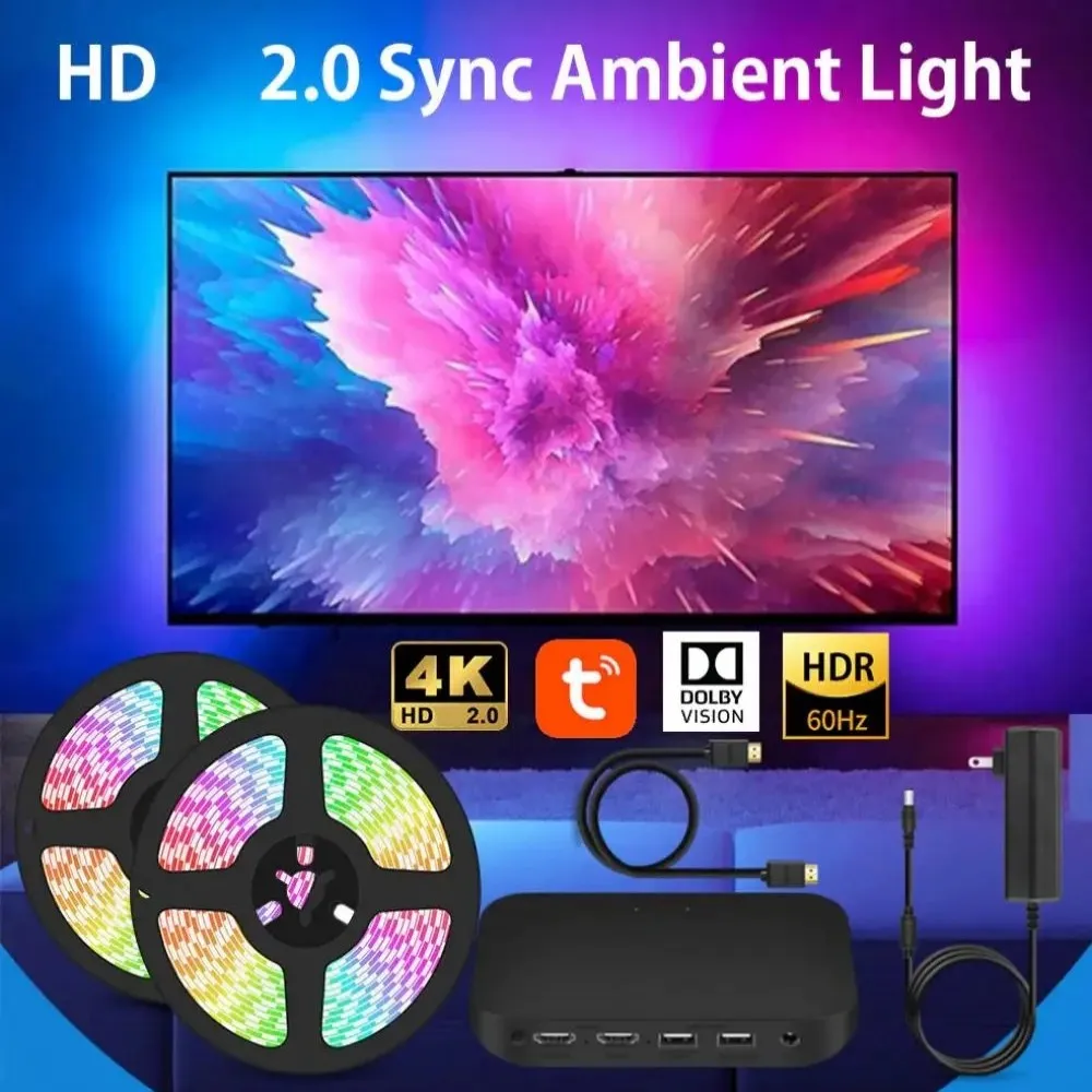 Smart-Ambient-TV-LED-Backlight-For-4K-HD-2-0-Device-Sync-Box-Led-Strip ...