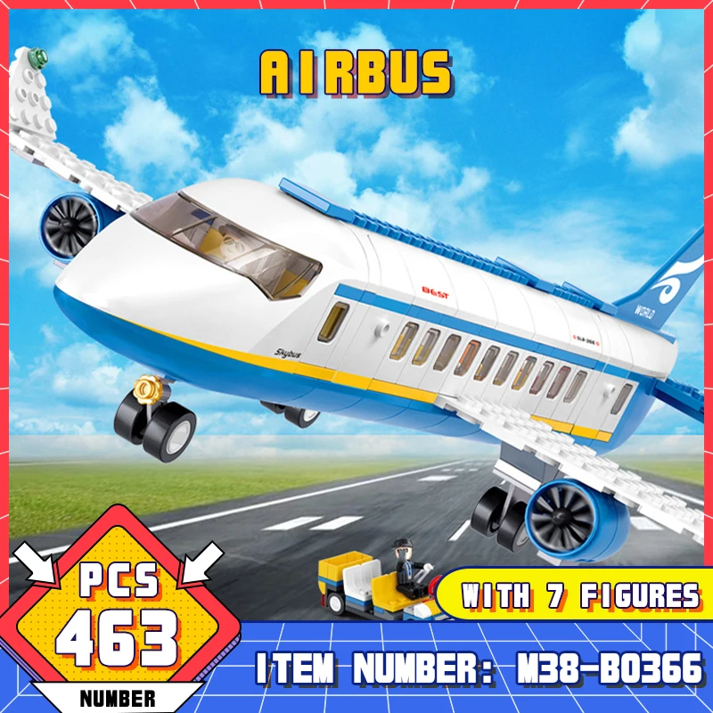 T-cnico-Model-Building-Blocks-for-Boys-Airbus-Aircraft-Cargo-Airplane ...